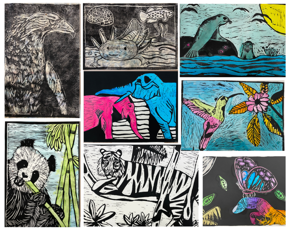 Exploring Animals and the Environment with Lino Printmaking | Art Box ...